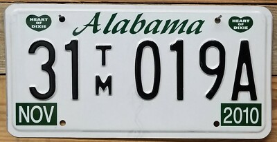Alabama expired 2010 Five Year Trailer License Plate ~ 31TM 019A ...