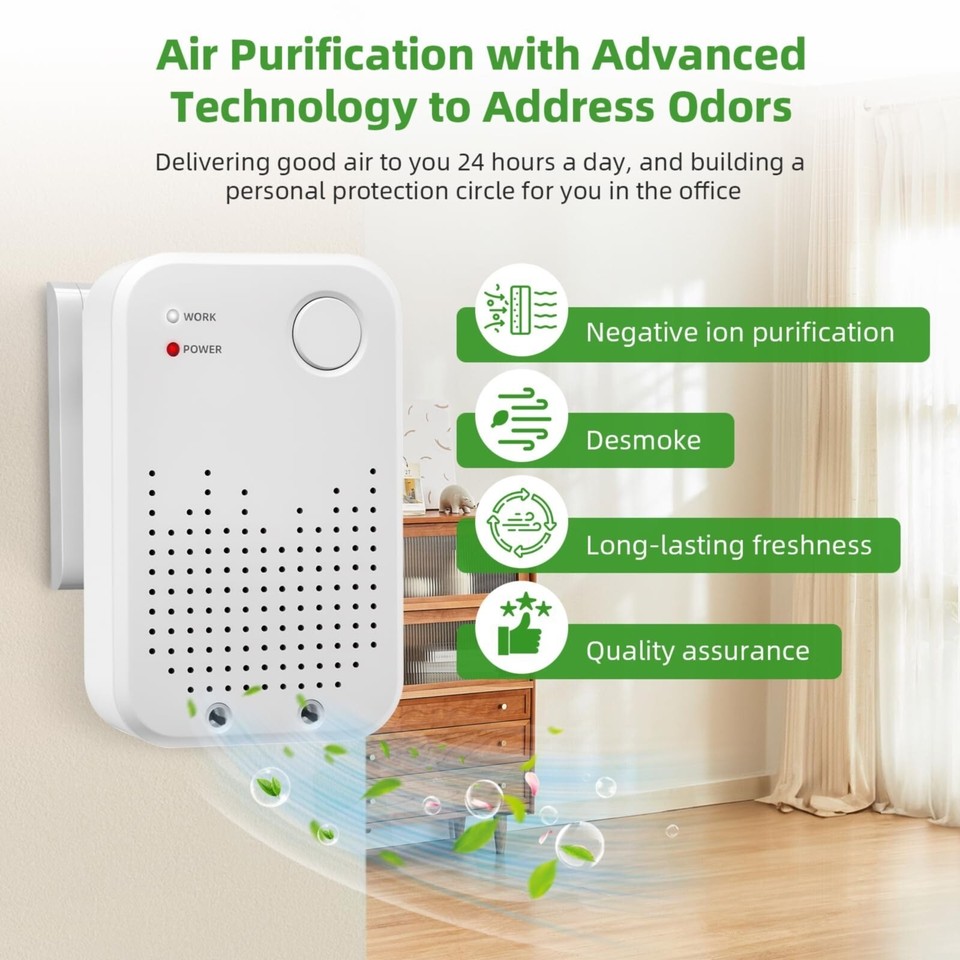 Clarifion Air Purifier Plug In 2-Hole Plug Clarifion Air Ionizer ...