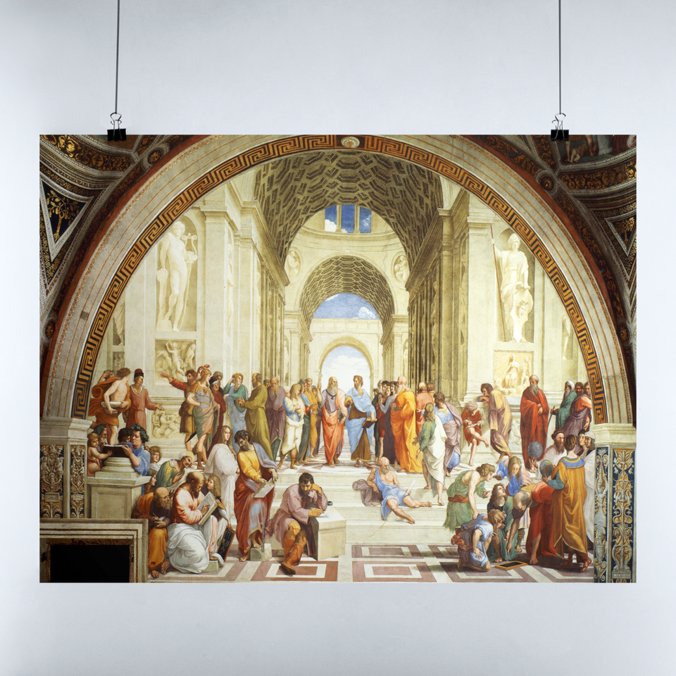 The School of Athens by Raphael Renaissance, Ancient Greece Canvas Wall ...