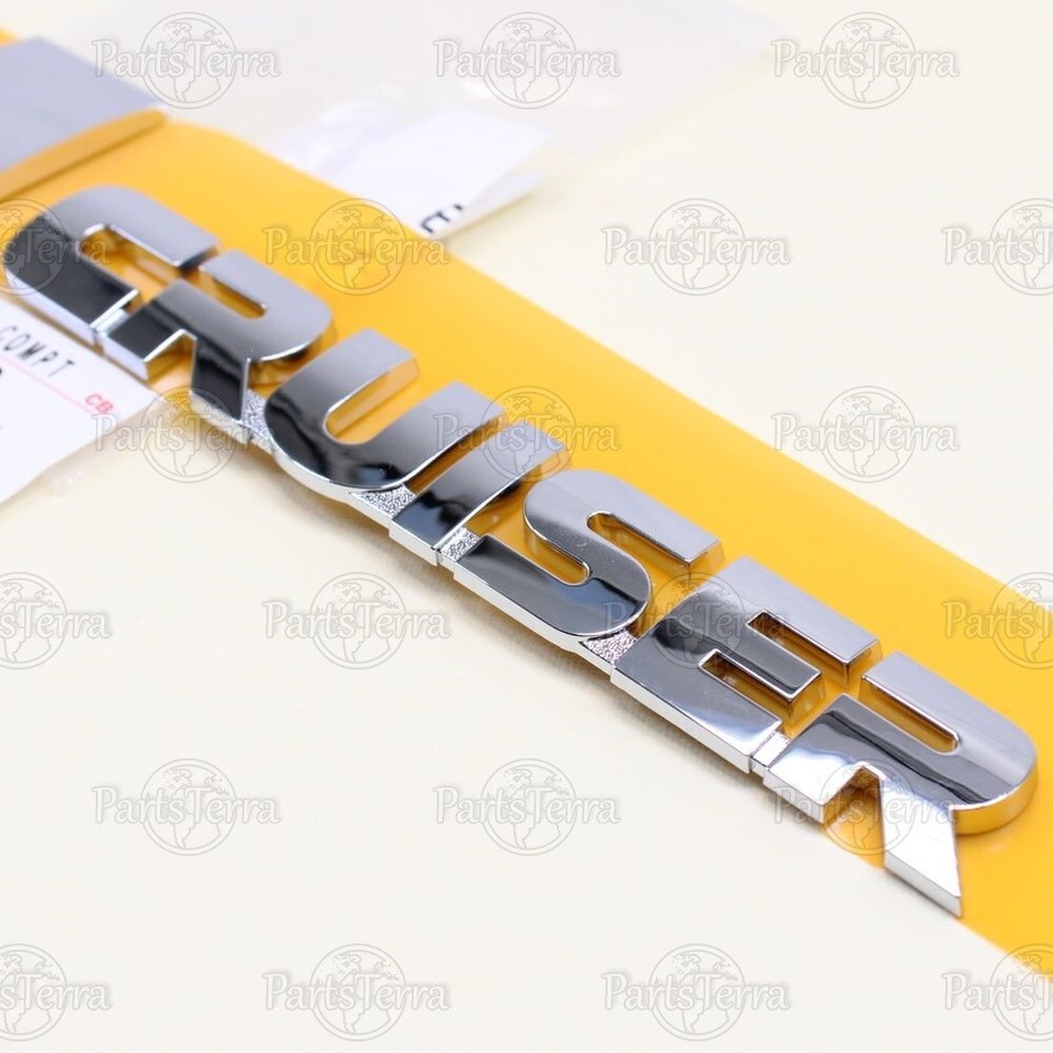 Genuine Toyota FJ Cruiser Rear Door Silver Chrome Plastic Emblem ...