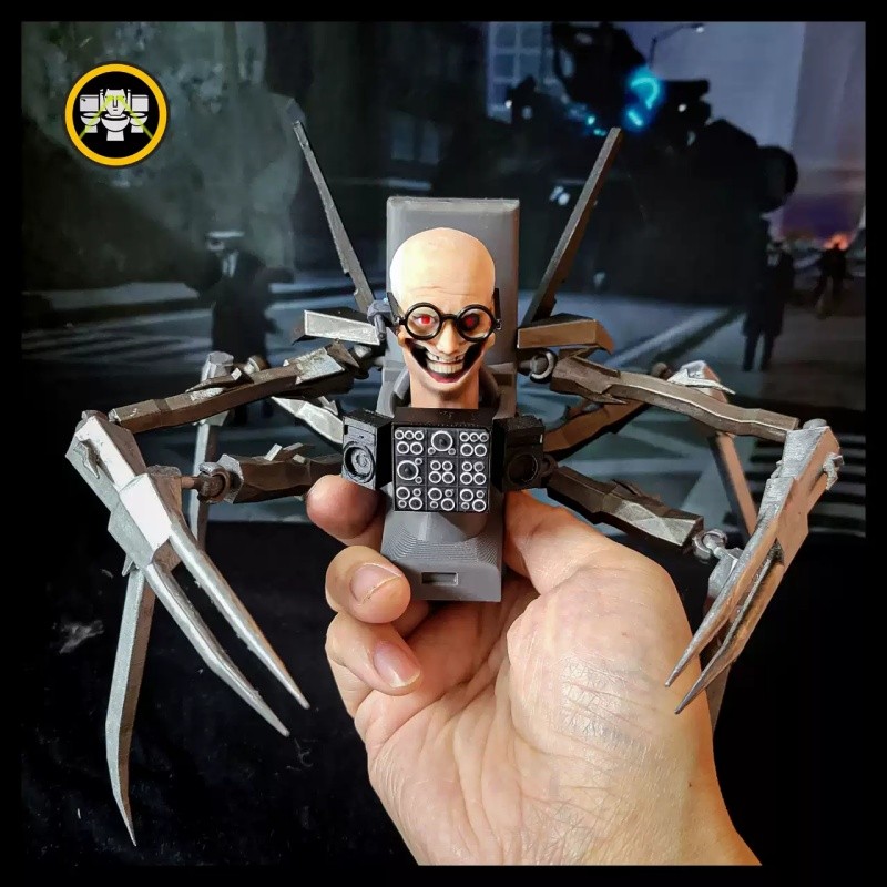 Skibidi Toilet Chief Scientist Skibidi Toilet Mech Model Figure Toy ...