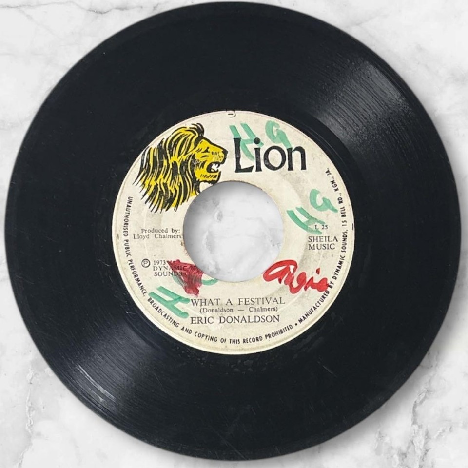 Eric Donaldson Reggae What A Festival 7" Vinyl Record Used | eBay