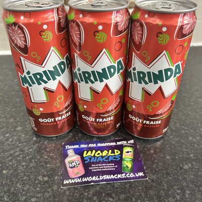 Miranda Strawberry X3 33cl Cans French Import Drinks Soda New | eBay UK