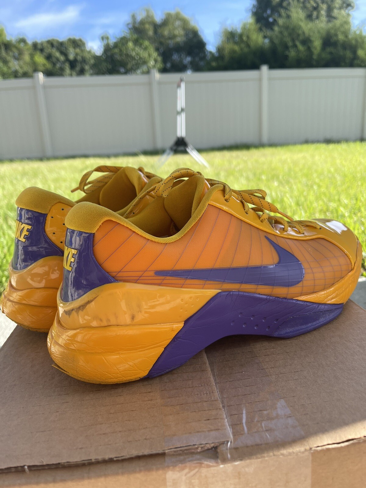 Kobe Snake Pit Nike Hyperdunk Lakers 2008 Men 12 Rare… - Gem