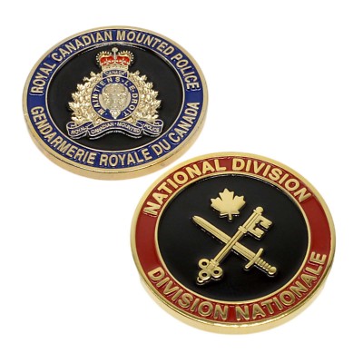 RCMP Police Challenge Coin National Division Royal Canadian Mounted ...