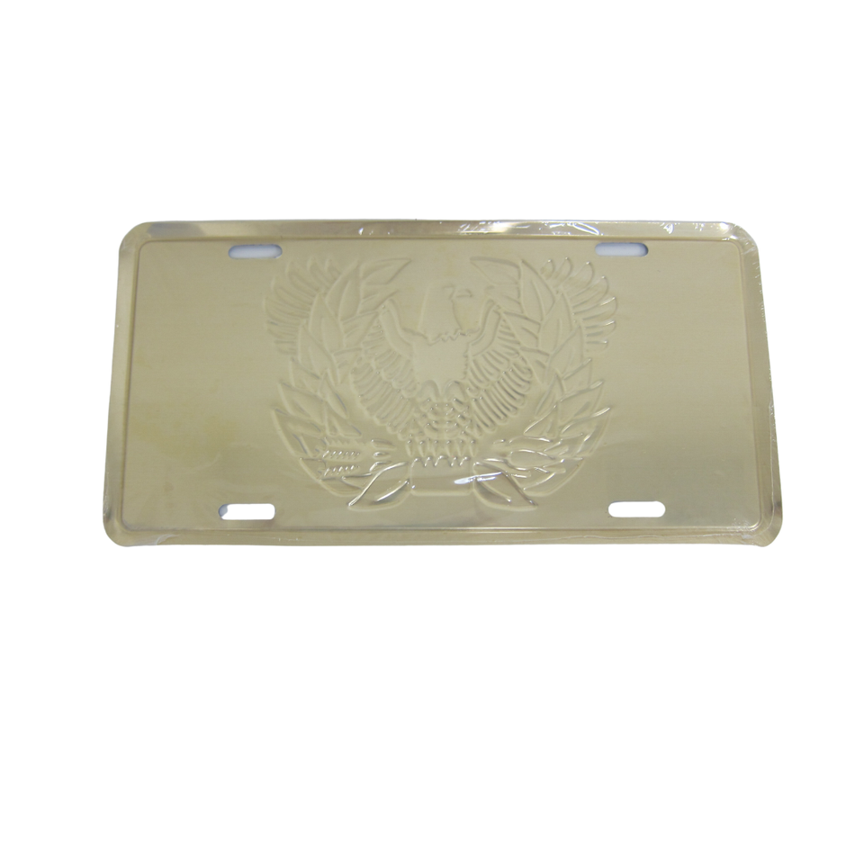 U.S. Army Warrant Officer Crest in Gold on Black License Plate Official ...