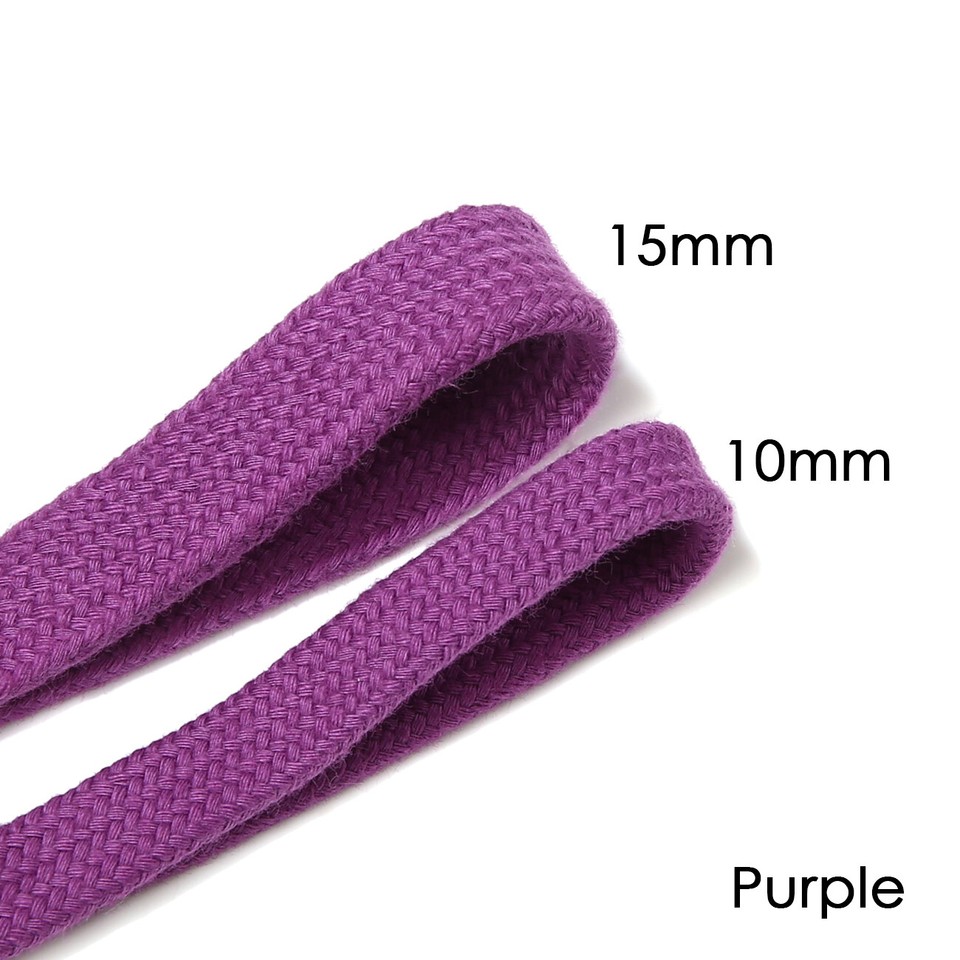 Flat Cotton Drawstring Tape Cord,10 & 15mm,Garment Hoody Sweatshirt and ...