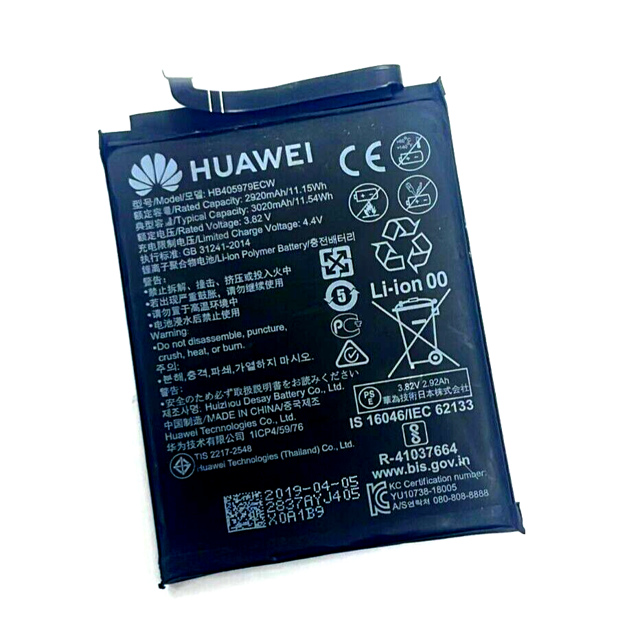 Genuine Huawei HB405979ECW Battery For Honor 6A 2017, Y5 2019, Y6 2019 ...