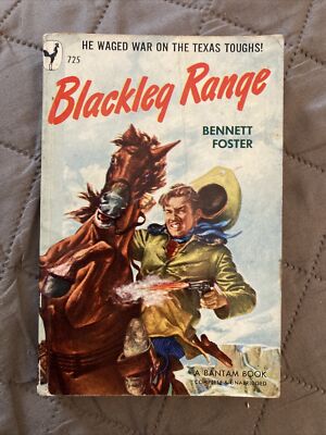 Western Vintage Pb, Blackleg Range by Foster, Bantam Book 725, 1949, G+ ...