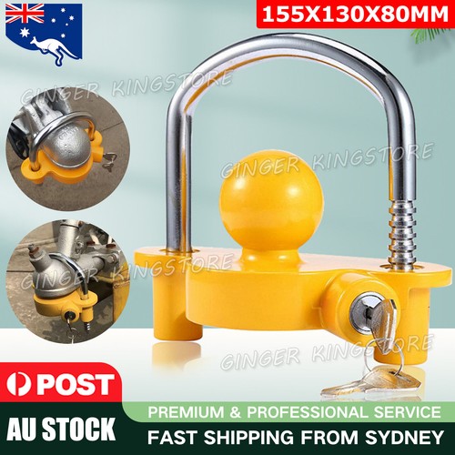 Universal High Security Hitch Lock Caravan Trailer Coupling Tow Ball ...