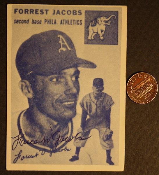 Philadelphia Athletics A's Spook Jacobs autographed 1978 Willow Grove ...