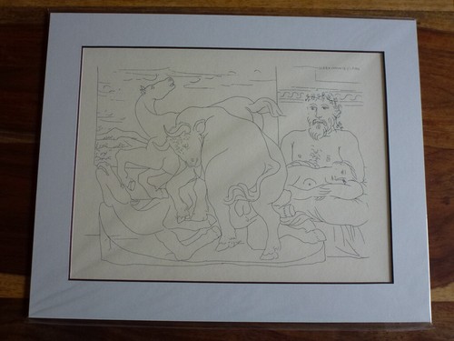 P. PICASSO - VOLLARD SUITE LITHOGRAPH - "Le Repos du..." (Bloch 166 ...