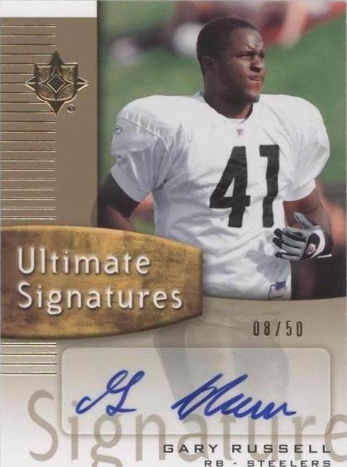 2007 Ultimate Collection - Ultimate Signatures Gary Russell #US-GR Gold ...