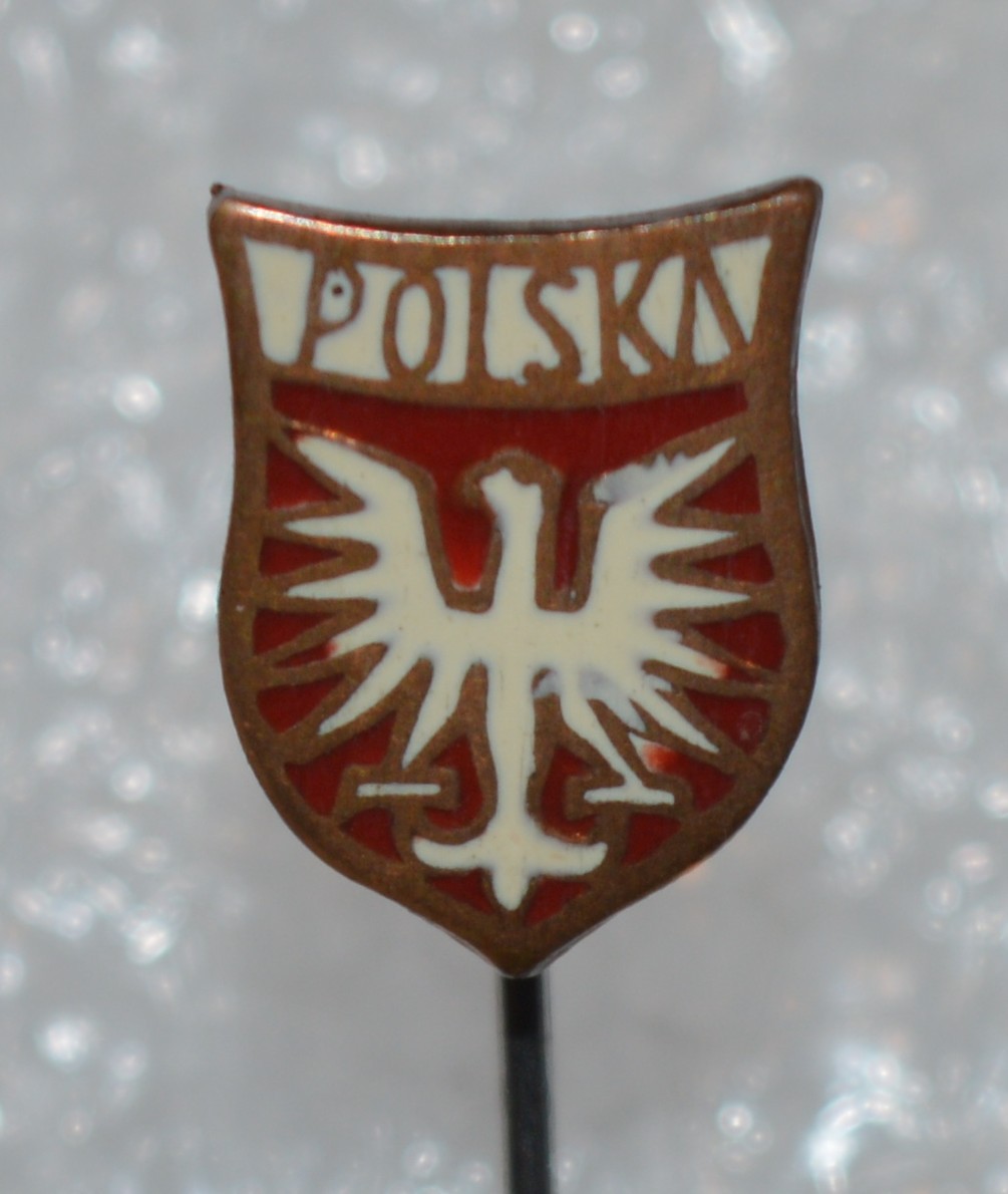 Polish Polska Poland Eagle Crests Coat Of Arms Heraldic vintage stick ...