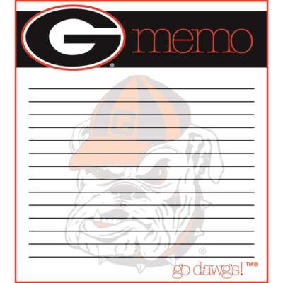 Georgia Bulldogs Memo Note Pad - 2 Pads | eBay
