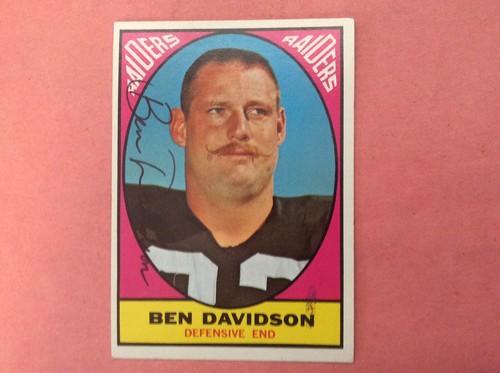 1967 Topps #116 Oakland Raiders Ben Davidson Autograph. | eBay