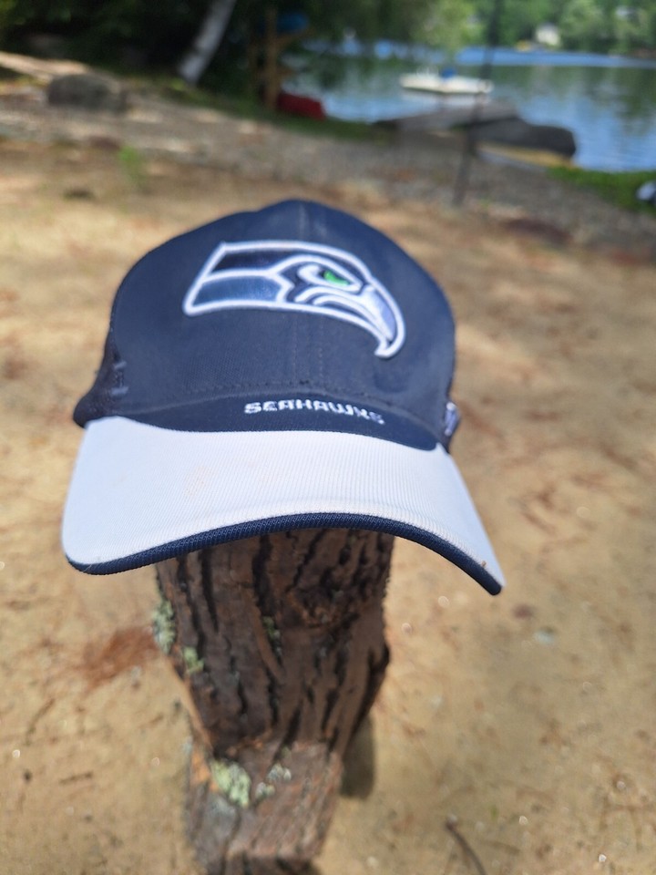 Reebok NFL Equipment Cap Seattle Seahawks logo hat two tone blue | eBay
