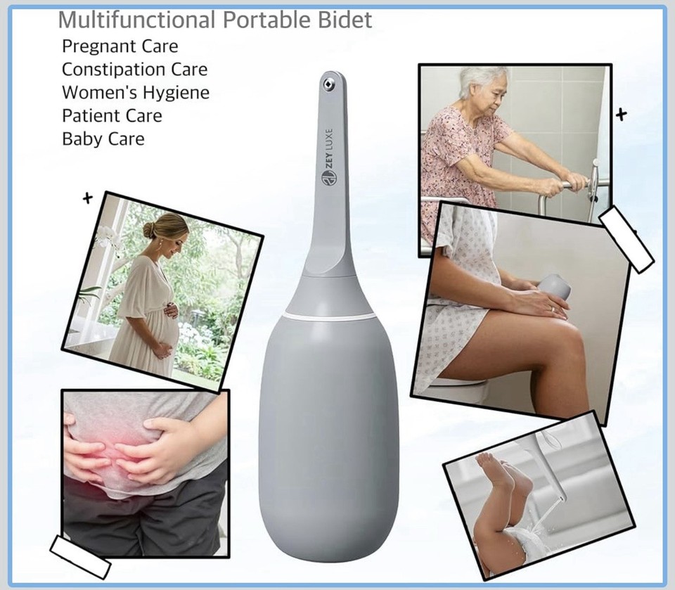 Handheld Travel Bidet Peri Bottle Strong Pressure Manual Portable Bidet ...