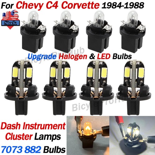 LED DASH INSTRUMENT CLUSTER LAMPS 7073 882 HALOGEN BULBS FOR 1984-88 ...