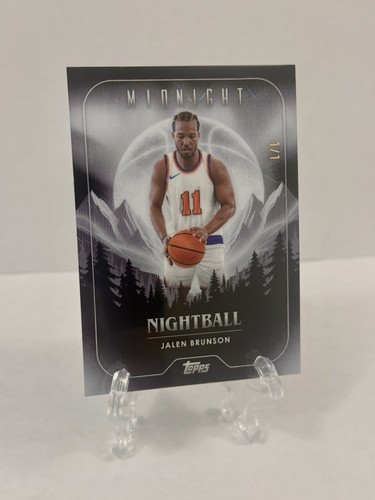 2023-24 Topps Midnight Basketball Nightball JALEN BRUNSON 1 Of 1 ! SSP 🔥🔥🔥 | eBay