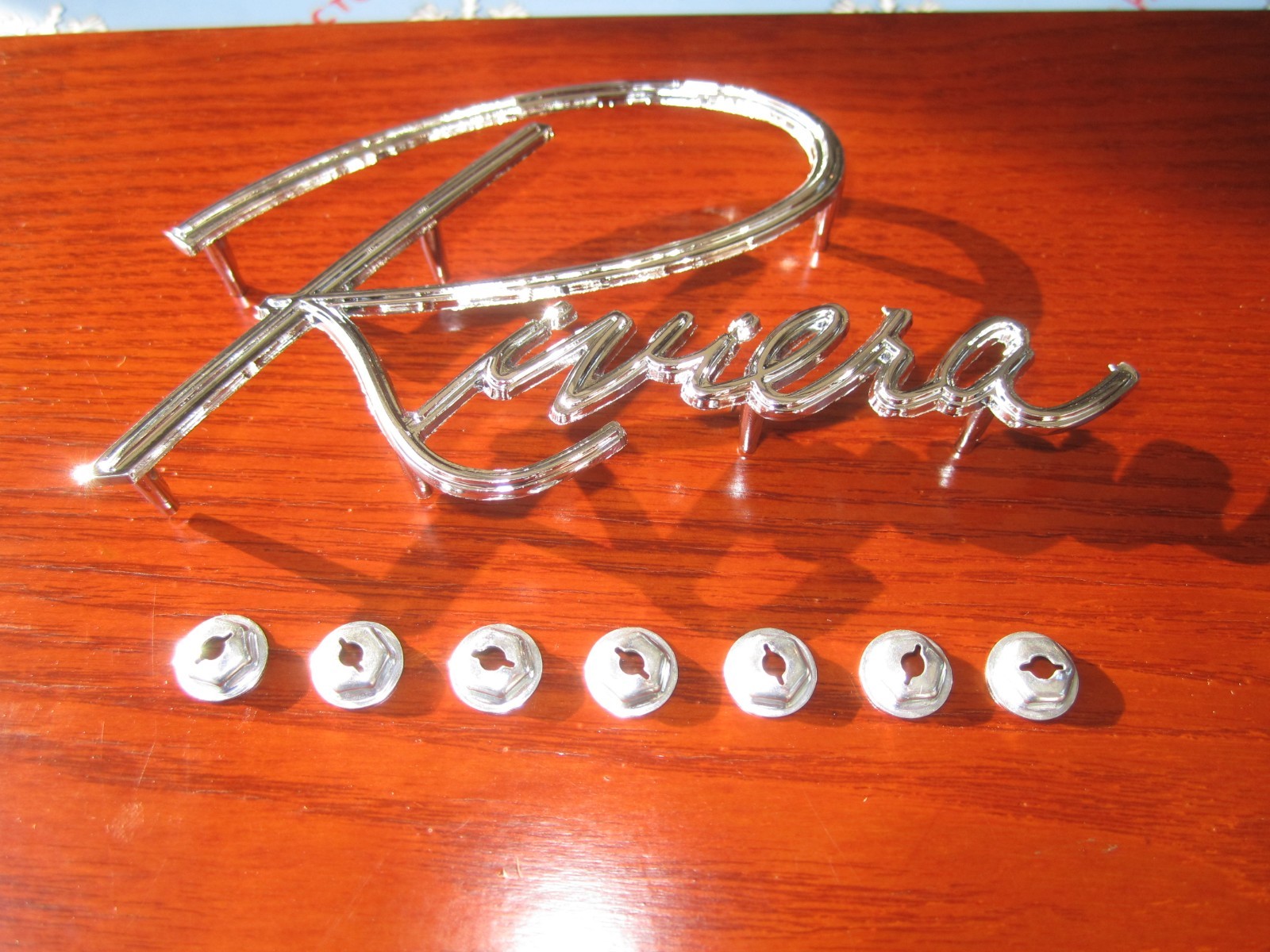 1963-1967 Buick Riviera Fender & Hood Script Emblem | Chrome | OEM ...