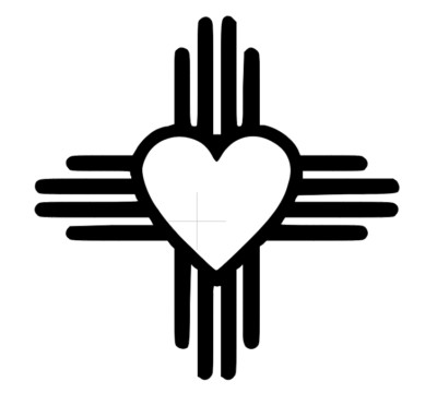 Zia Heart Symbol vinyl sticker decal new mexico state flag sun | eBay