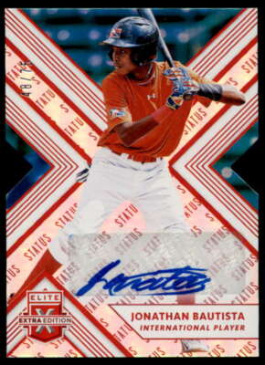 Jonathan Bautista 2018 Elite Extra Edition Autographs Status Die Cut ...