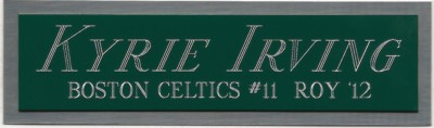 KYRIE IRVING CELTICS NAMEPLATE AUTOGRAPHED Signed JERSEY-BASKETBALL ...