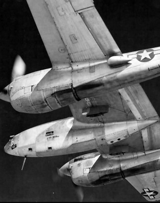 WW2 WWII Photo USAAF P-38 Lightning Fighter in Flight View World War ...