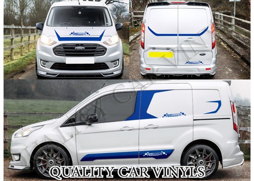 Ford transit connect racing stripes kit graphic decals stickers swb lwb ...