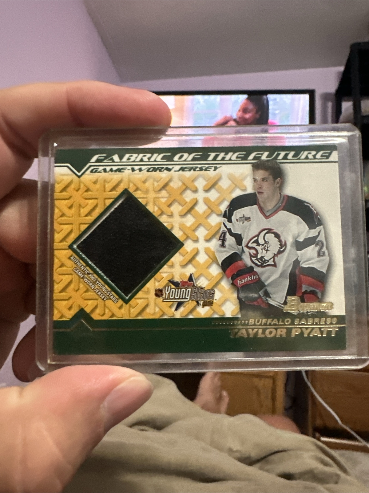 2002-03 Bowman YoungStars - Fabric of the Future #FFJ-TP Taylor Pyatt ...