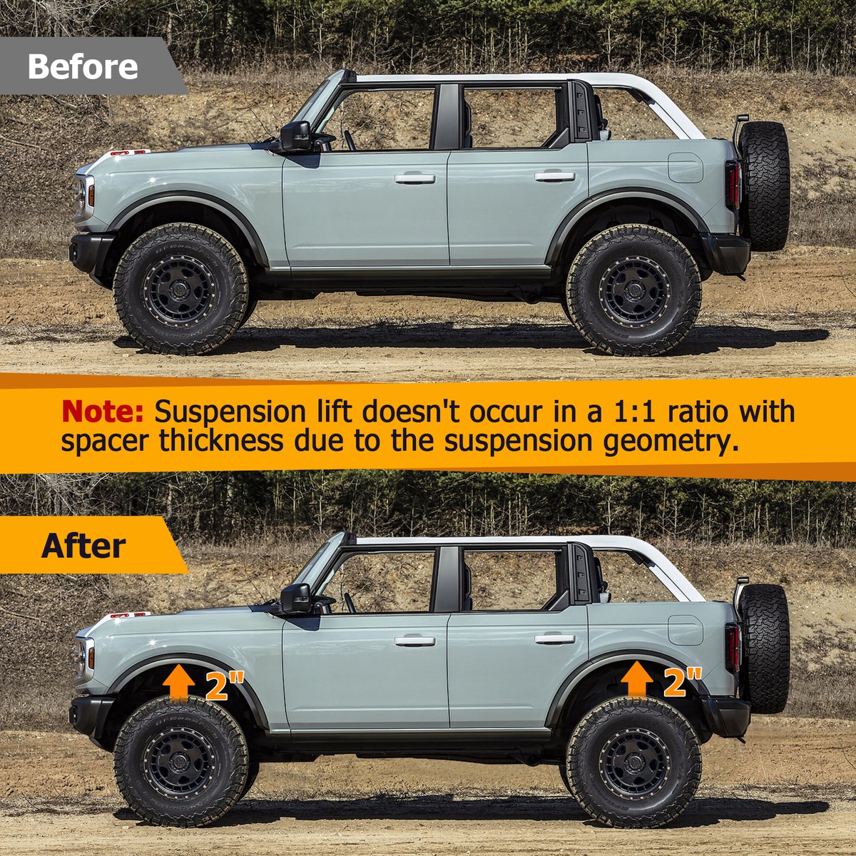 2 Inch Lift Ford Bronco Recommend 2" Inch Lift Kit For A 4DR Outer