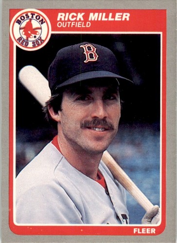 1985 Fleer Baseball Rick Miller . Boston Red Sox #163 | eBay