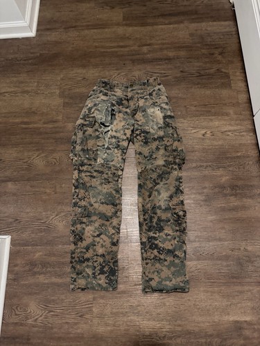 USMC Woodland Digital MARPAT FROG COMBAT CAMO PANTS Small-Medium ...