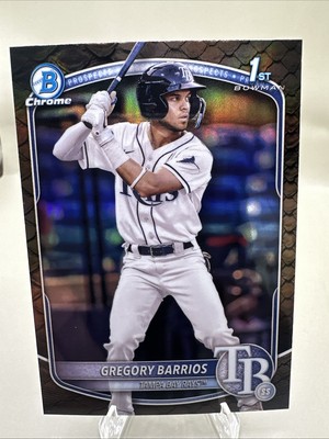 2025 Bowman BCP89 Gregory Barrios Chrome Reptilian Refractor - Bowman 1st | eBay