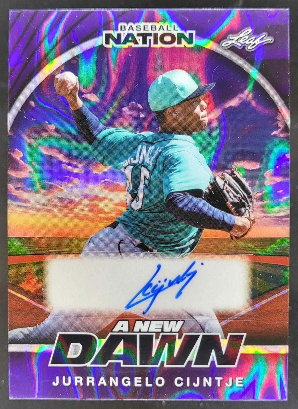 Jurrangelo Cijntje 2025 Leaf Baseball Nation #NB-62 New Dawn Base ...