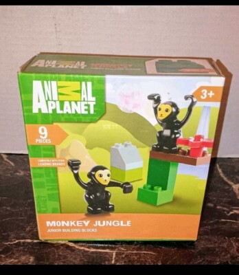 Animal Planet Monkey Jungle Junior Building Blocks Play Set NIB Age 3 ...