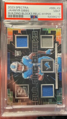 2023 Spectra Building Blocks Relic-Hyper Jahmyr Gibbs /75Detroit Lions ...