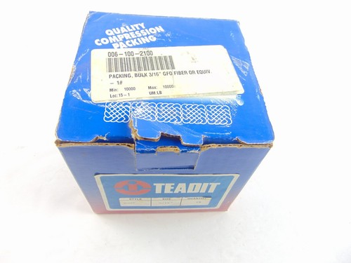 Teadit 006-100-2100 Style 2007 3/16 Compression Packing | eBay