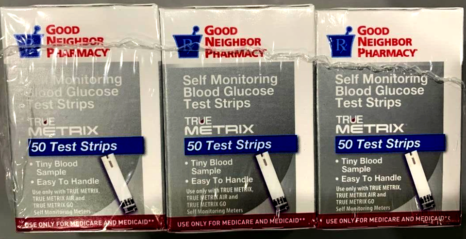 TRUE Metrix Blood Glucose 300 Test Strips GNP Exp: 2/22/2027 | eBay