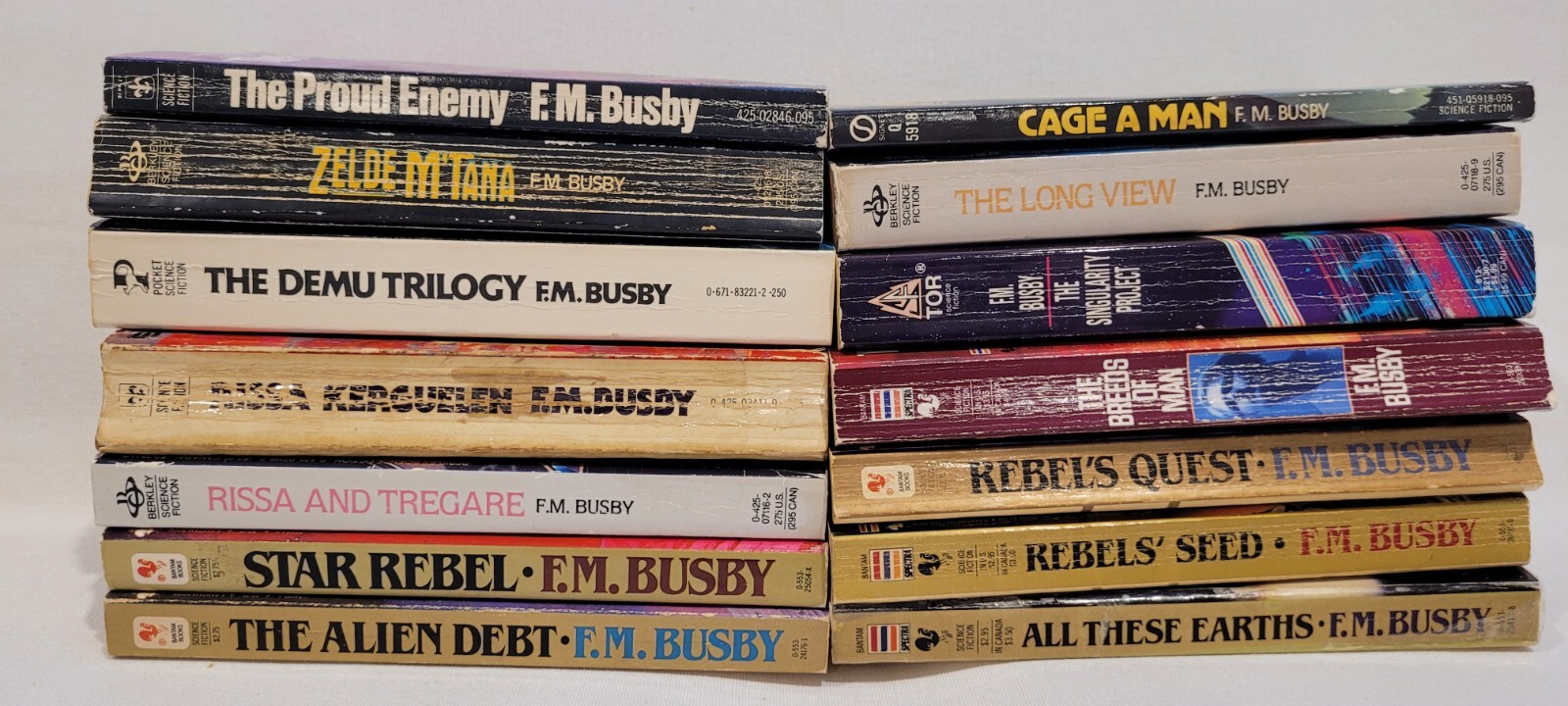 Books by Author F. M. Busby...You PICK/CHOOSE 1 or more titles, Science ...