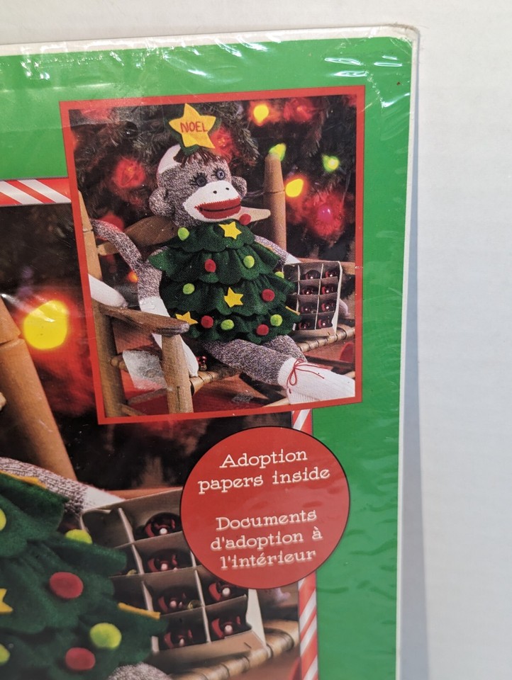 Noel Sock Monkey Kit 21” Stuffed Animal Toy Leisure Arts Craft #46305 ...