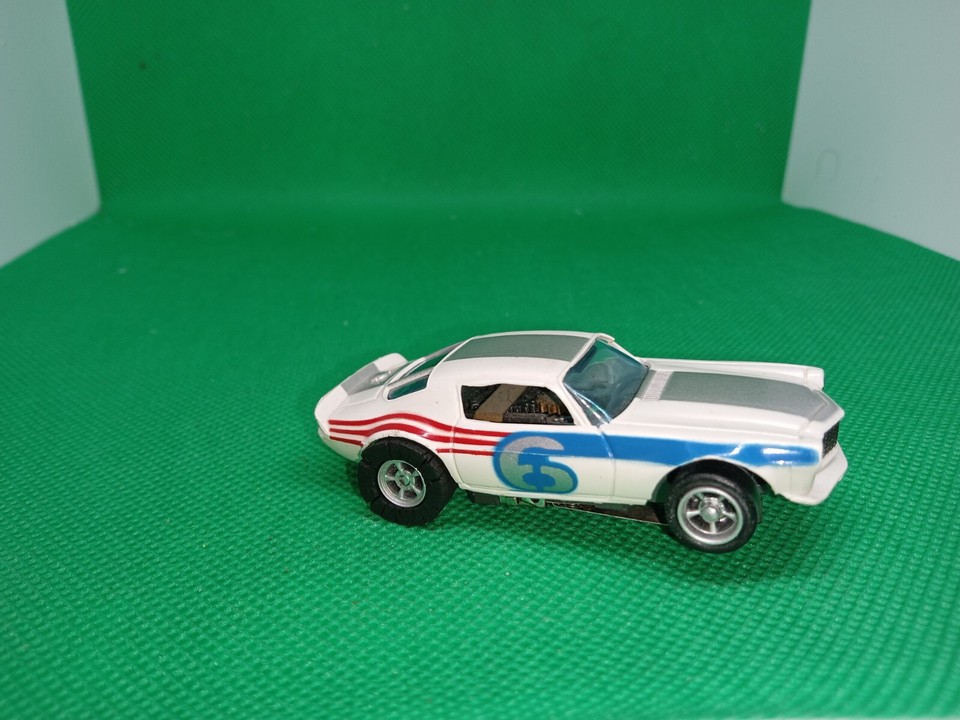 Vintage Aurora AFX Red, White, Blue #6 Chevy Camaro Z-28 HO Race Slot Car | eBay
