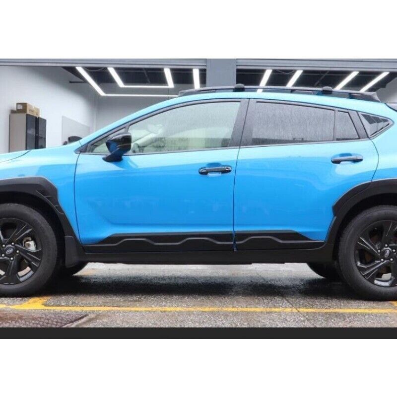 Fits 2024-2025 Subaru Crosstrek Black Lower Door Cladding Kit Of Four ...