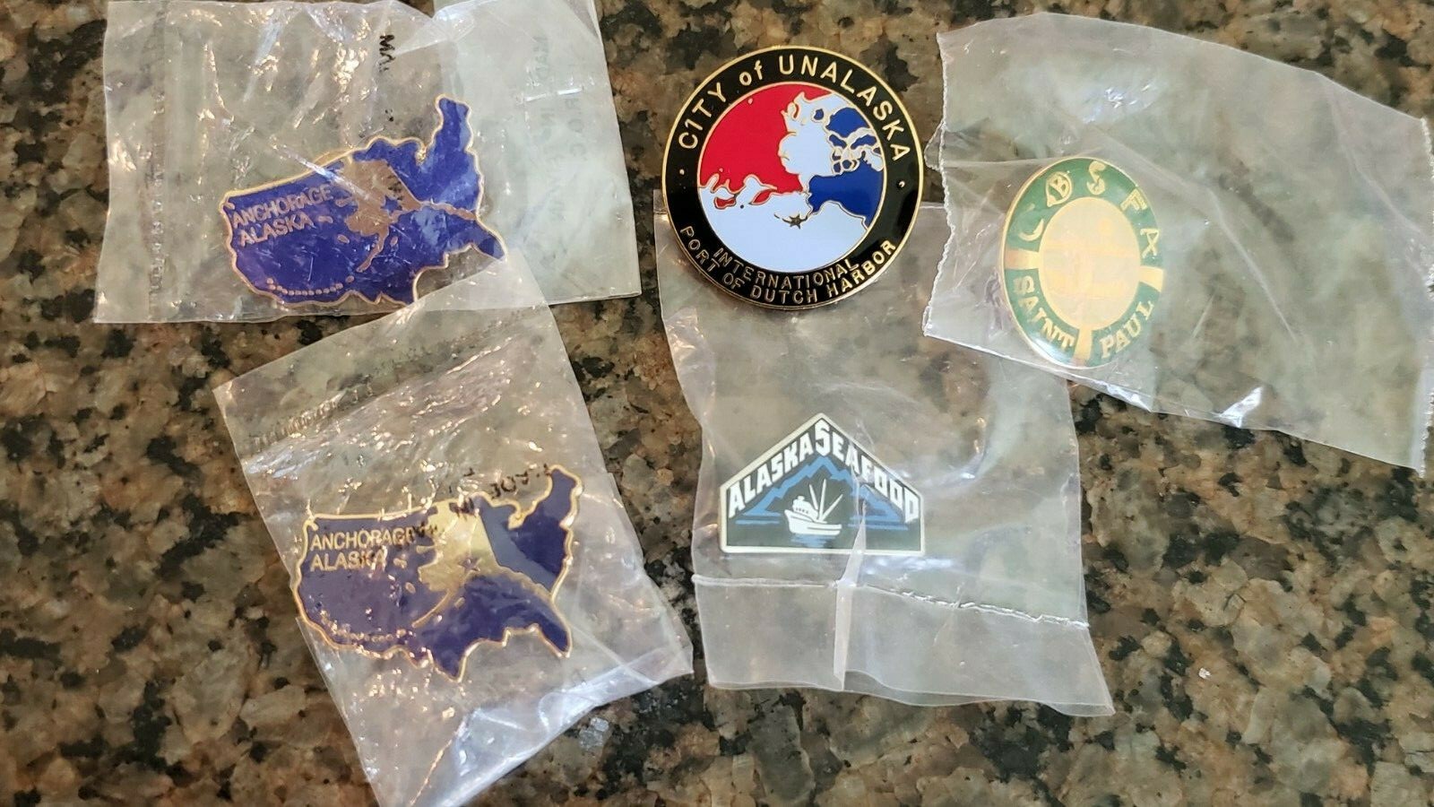 Alaska enamel twiddle pin set collector pin lot of 5 | eBay