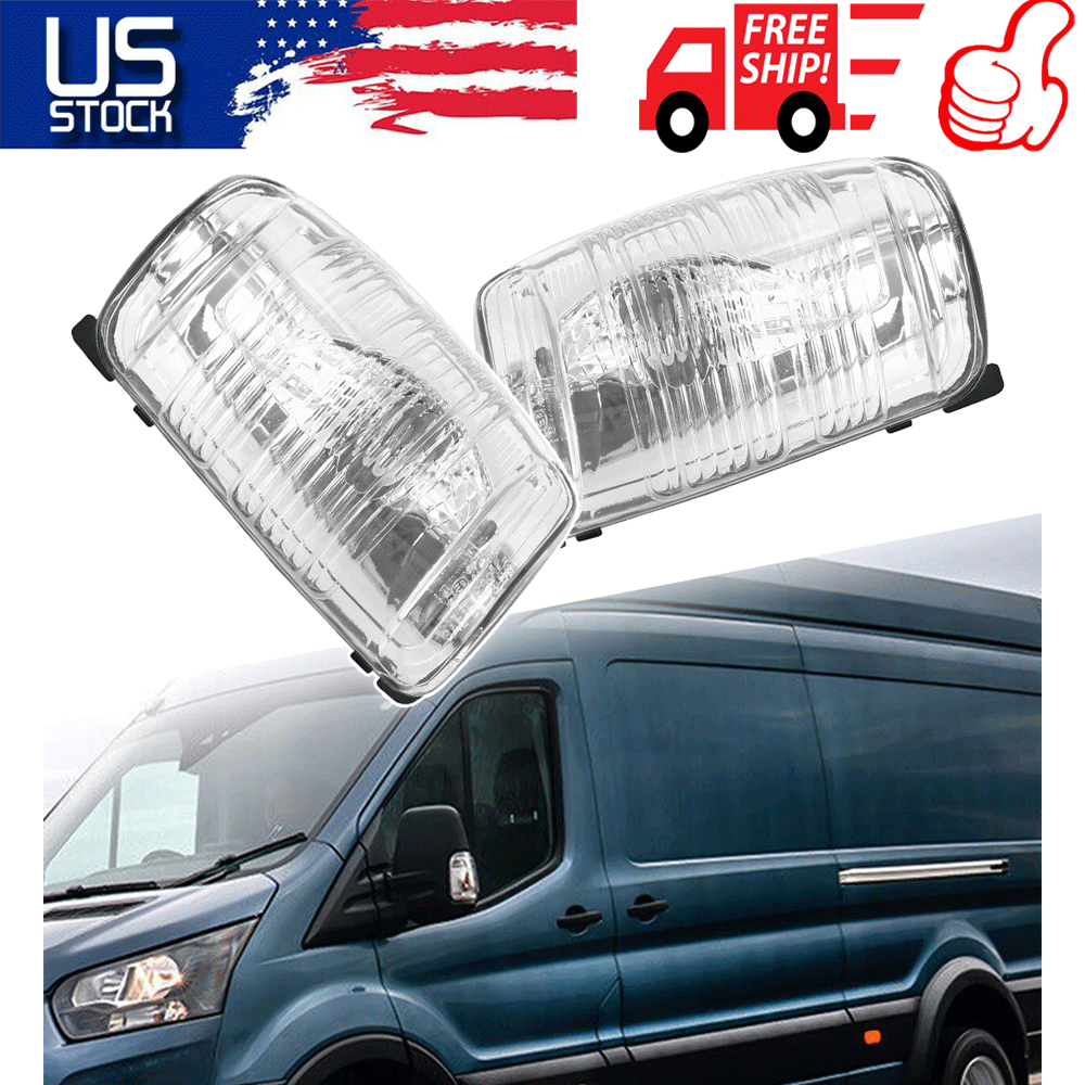 Pair Side Mirror Turn Signal Light For 2015-21 Ford Transit 150 250 ...