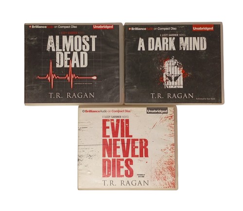 Lot: 3 T.R. Ragan Audio Book CDS A Dark Mind, Almost Dead, Evil Never ...