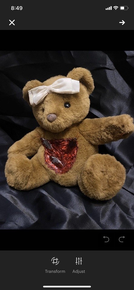CREEPY CUTE Horror Roach Girl Bear Plush Oddities and Curiosities | eBay