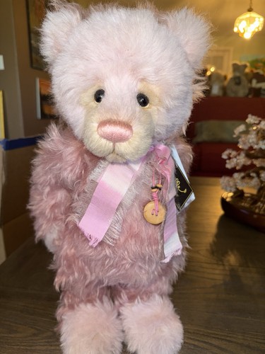 Retired Charlie Bears Gladrags 2016 Mohair Isabelle Lee Pink Bear MINT ...