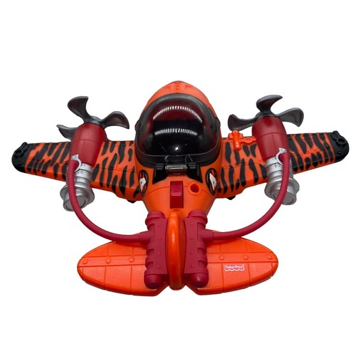 Fisher Price Imaginext 2009 Sky Racer Flying Tiger Shark Orange ...